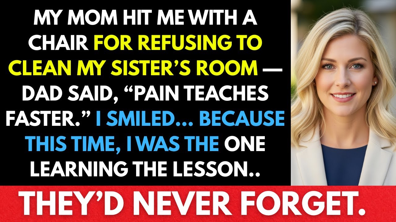 When my mom hit me with a chair for refusing to clean my sister’s room ...