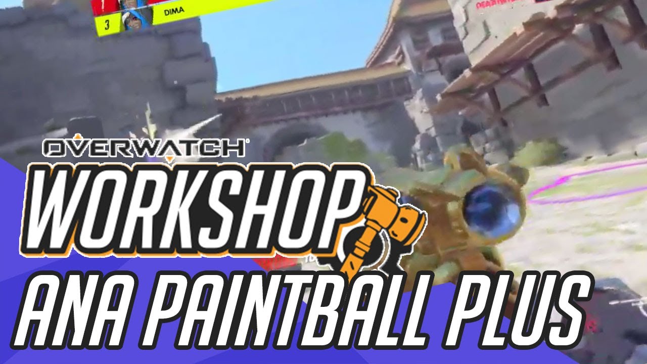 [PTR] Overwatch Workshop Quickie: Enhanced Ana Paintball! - YouTube