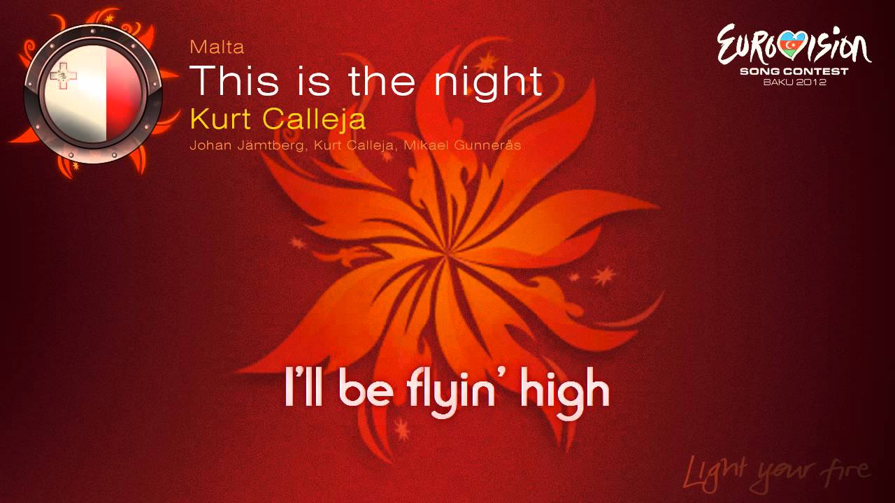 Kurt Calleja - "This Is The Night" (Malta) - [Karaoke version] - YouTube