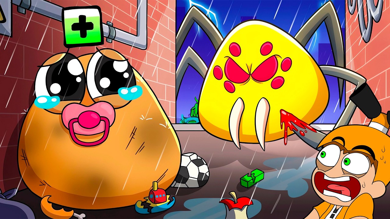 POU ABANDONADO AL NACER | Palmita REACCIONA al POU Animación - YouTube