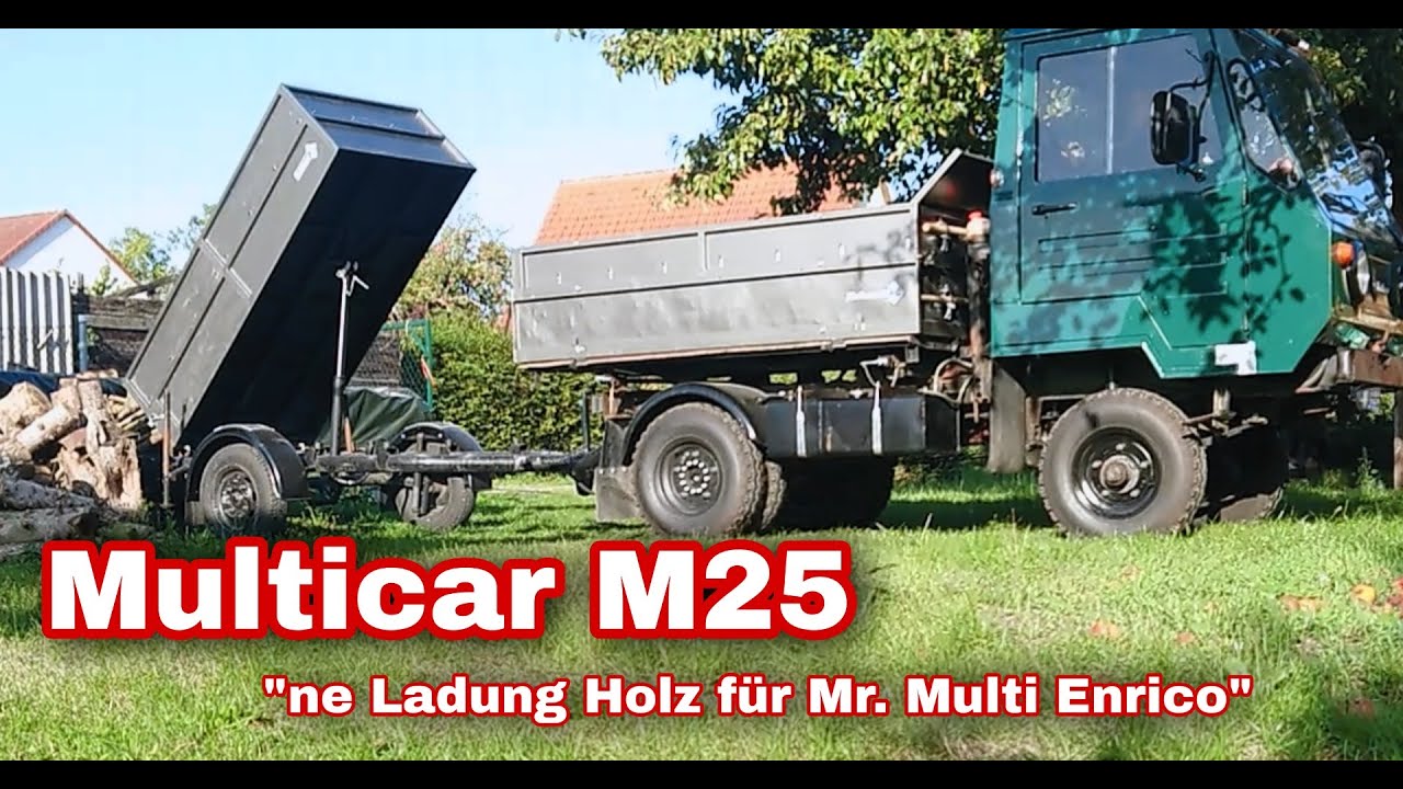 DDR IFA Multicar M25 "ne Ladung Holz für Mr. Multi Enrico" - YouTube