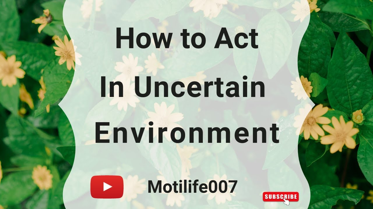 How to act in uncertain Environment? - YouTube