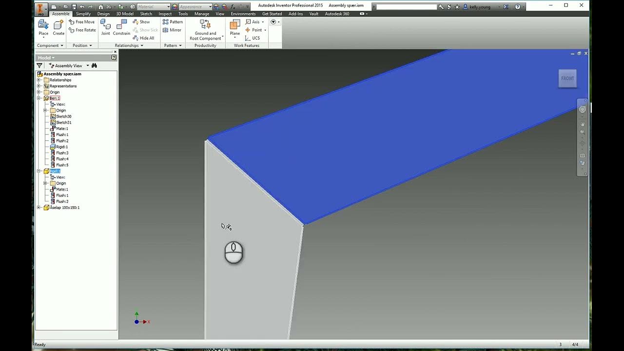 Inventor Assembly Constraint - YouTube