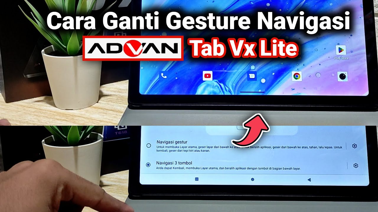 Cara Ganti Tombol Navigasi Di Advan Tab VX Lite - YouTube