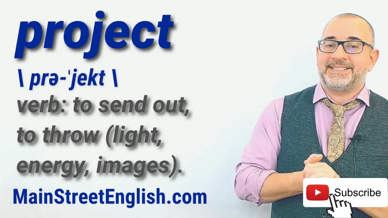 English Vocabulary Builder: PROJECT - Verb 2 (Pronunciation & Usage ...