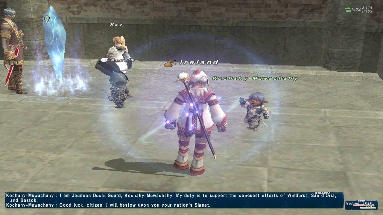 Final Fantasy XI FFXI WHM99BLM49 WHM White Mage Ireland Port Jeuno ...