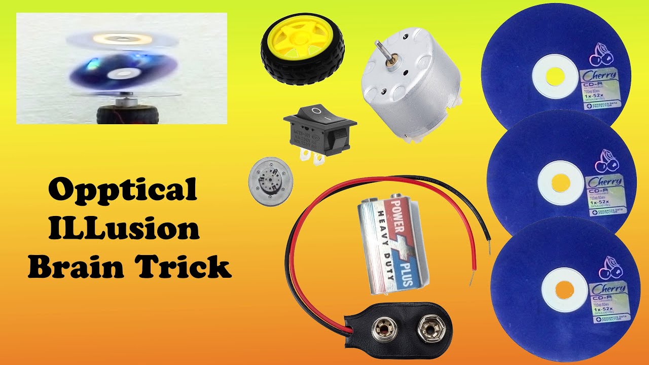 Optical Illusion Experiment with CDs - How to optical illusions trick ...