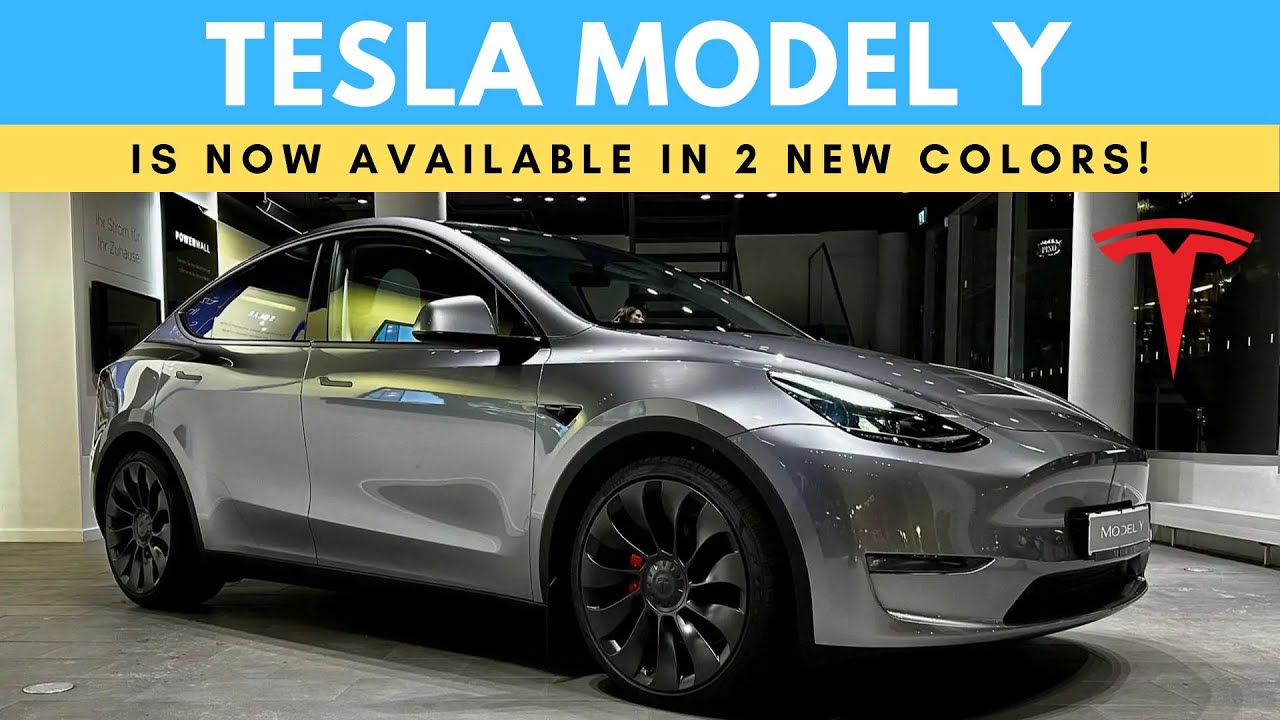 Tesla Model Y Is Now Available In 2 New Colors & More Updates! - YouTube
