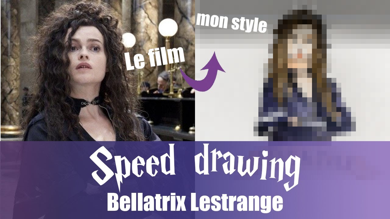 SPEED DRAWING- Bellatrix Lestrange - YouTube