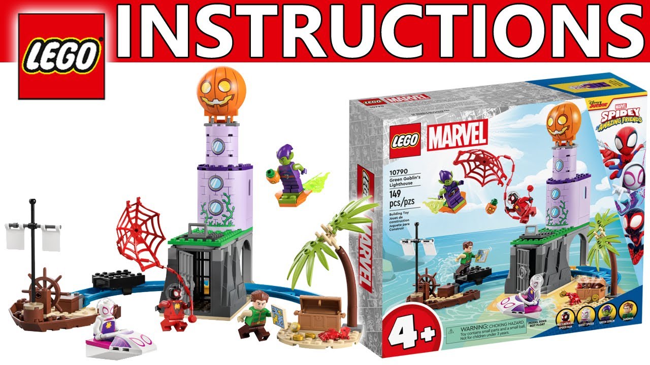LEGO Instructions | Team Spidey at Green Goblin's Lighthouse | 10790 ...