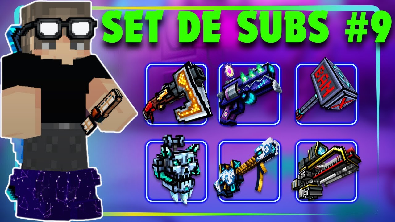 Probando Set de SUSCRIPTORES #9 - Pixel Gun 3D 👾🔥 - YouTube