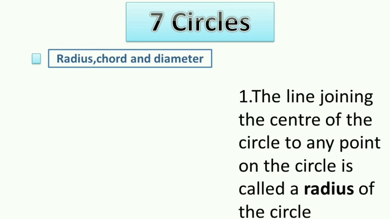 5th std maths lesson Circle⭕ - YouTube