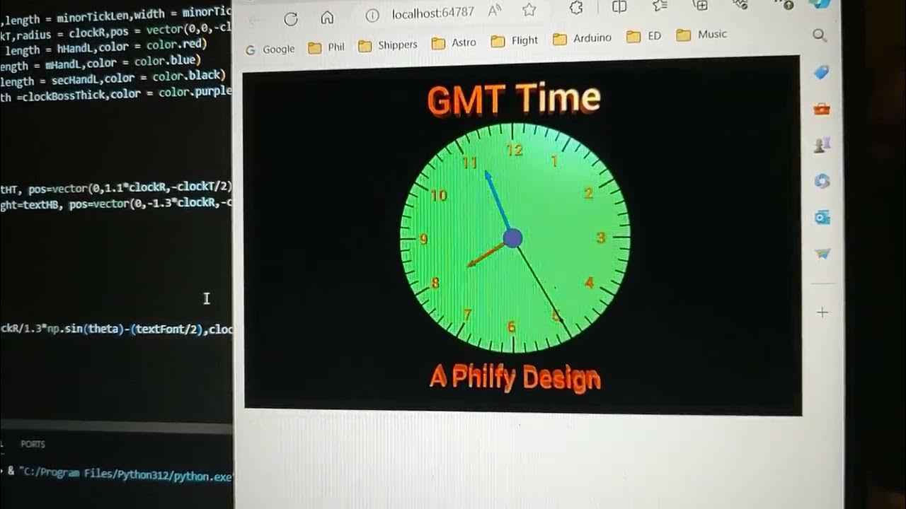 Clock Numbers Added with VPython - YouTube