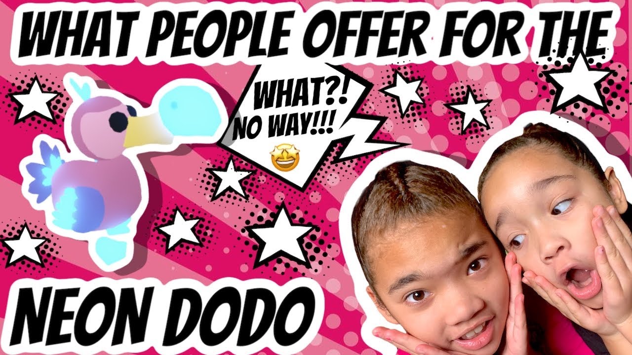 What people offer for a NEON DODO in Adopt Me! WHOA!!! - YouTube