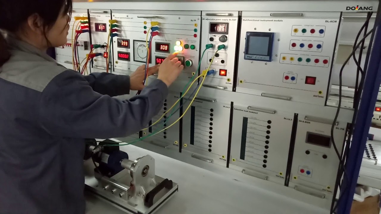 Synchronous Motor Training System Educational Lab Equipment - YouTube