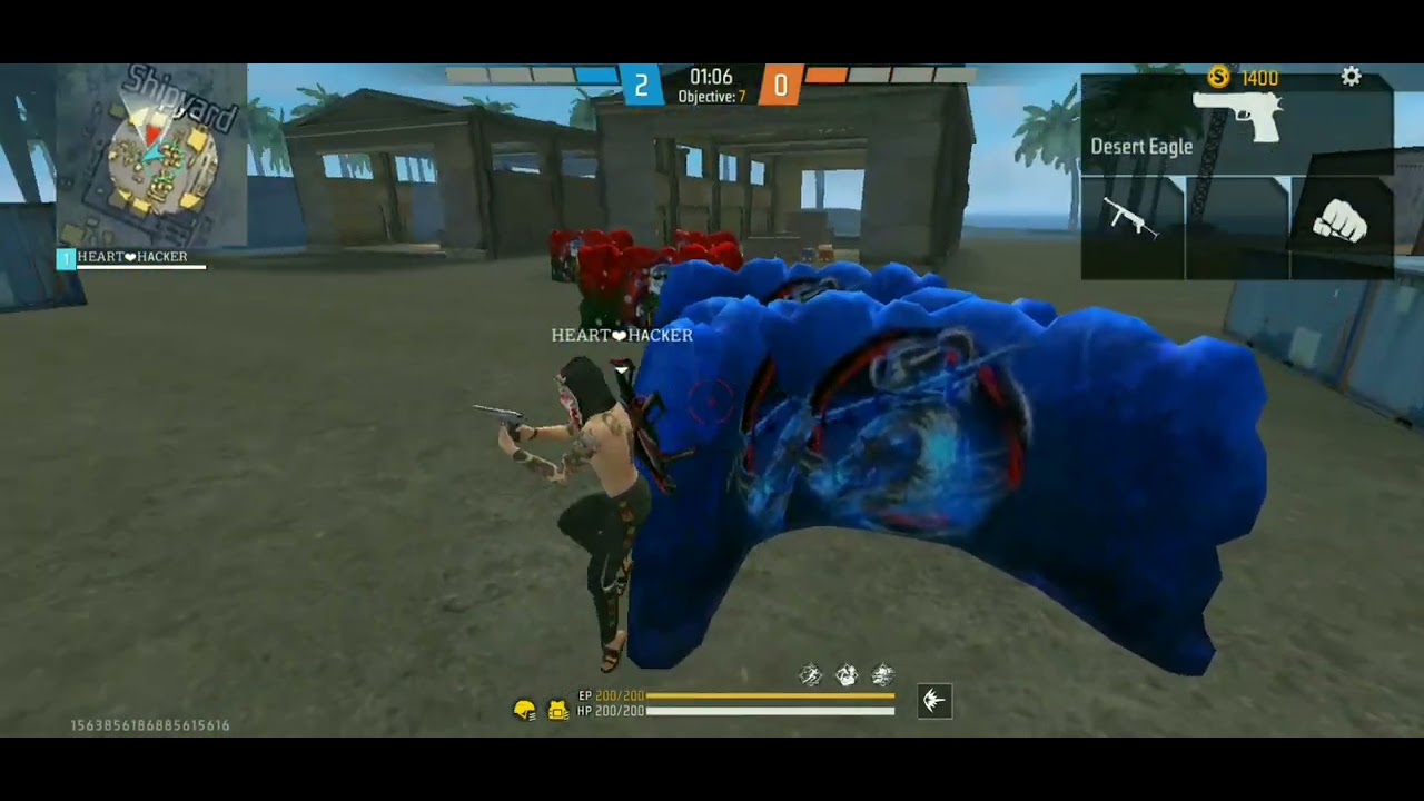 HEART HACKER 1K 1vs1 custum challenge complete only 1tap disrt headshot ...