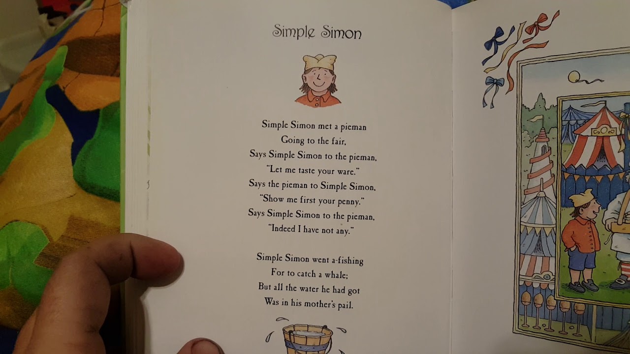 Simple Simon (read out loud) nursery rhymes - YouTube