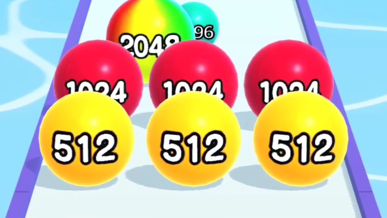 Ball Run 2048 Infinity - Satisfying Mobile Games New Update - YouTube