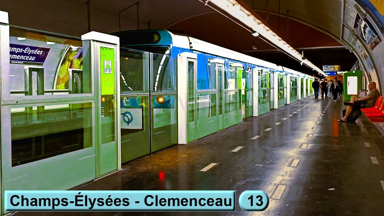 Champs-Élysées - Clemenceau | Line 13 : Paris métro ( RATP MF77 ) - YouTube