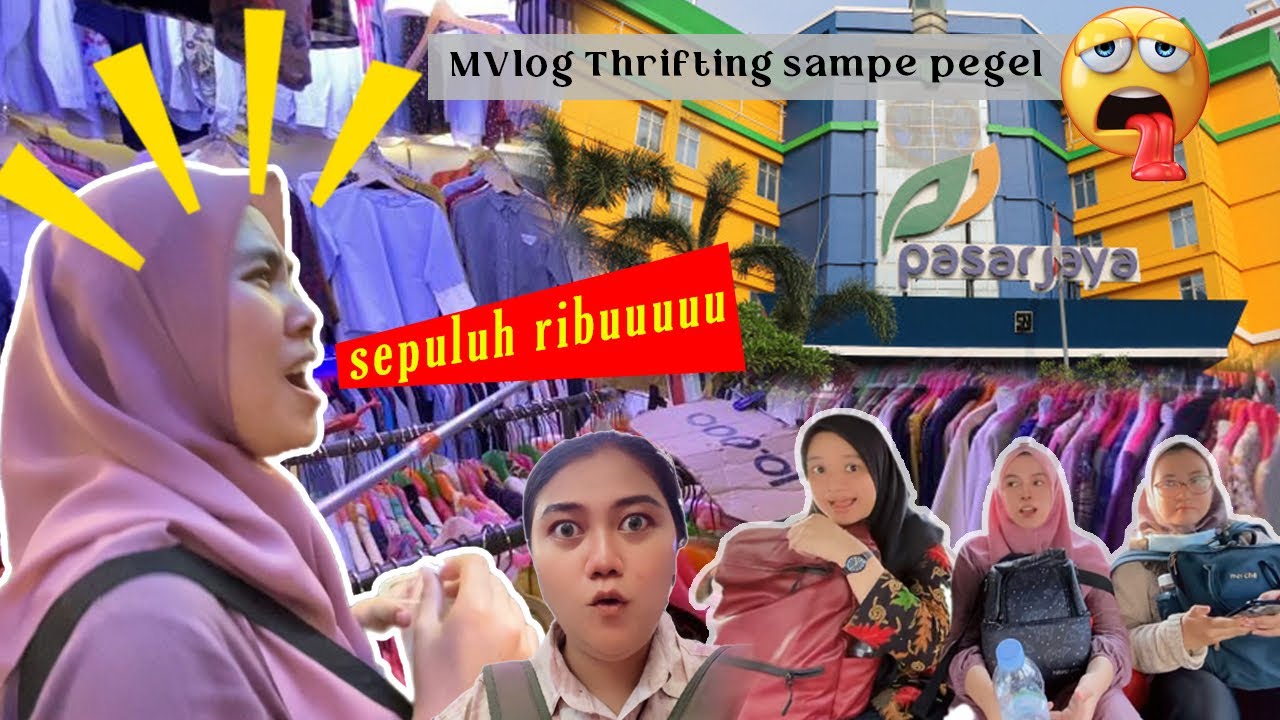 MVLOG THRIFTING terngakak sampe kaget cuma 10.000?? Murah banget !!!!!! - YouTube