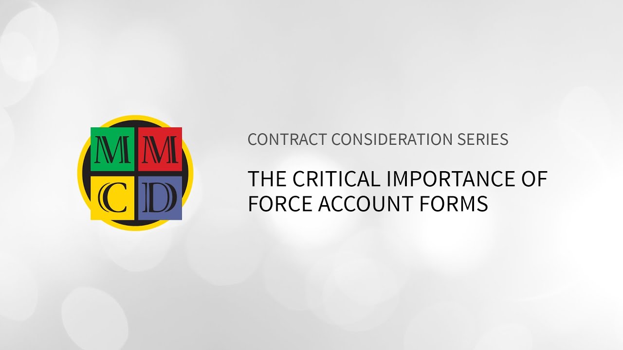The Critical Importance of Force Account Forms - YouTube