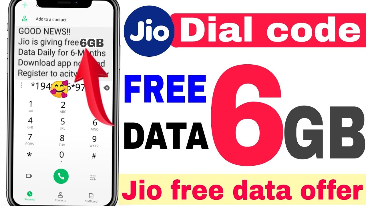 Jio free data 2024 | jio free data offer 2024 | jio free 6GB data new ...