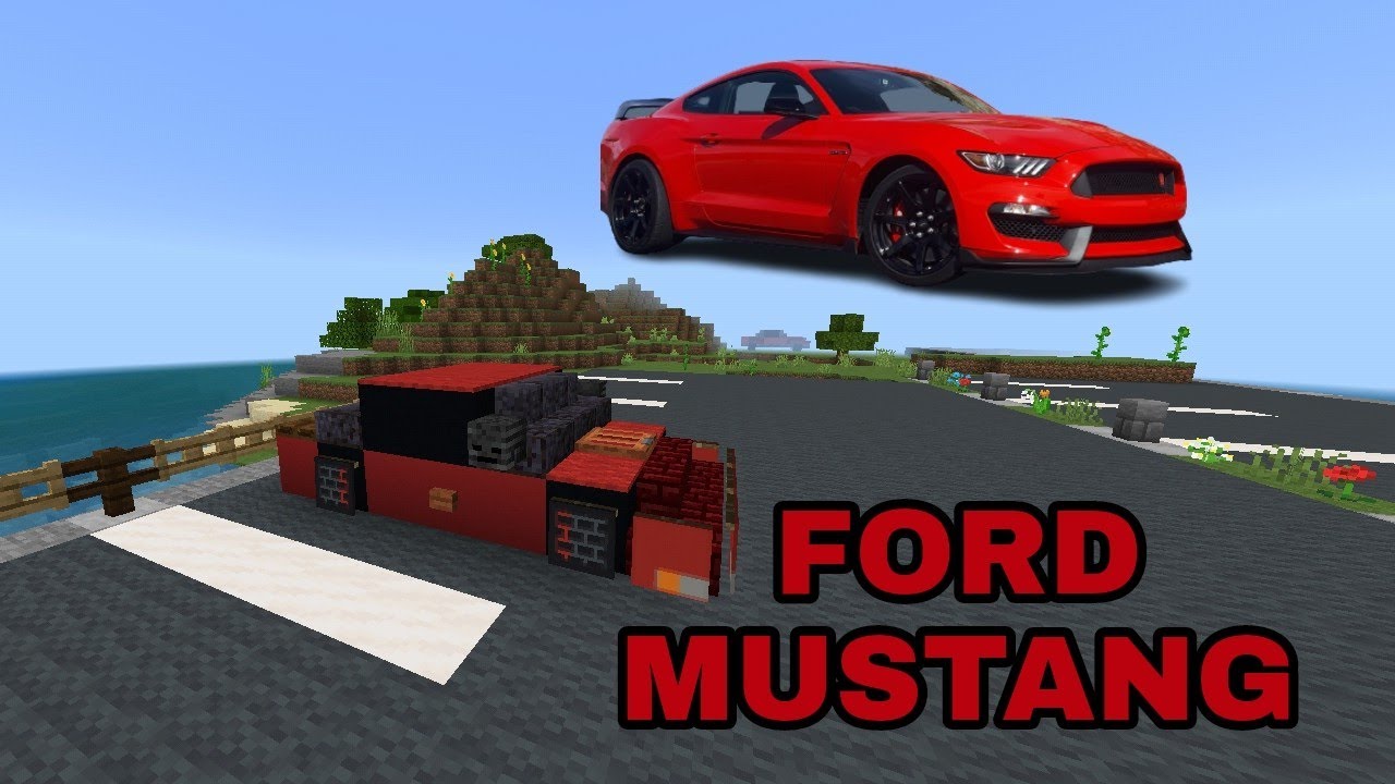 TUTORIAL MINECRAFT - Como fazer um Ford Mustang no Minecraft - YouTube