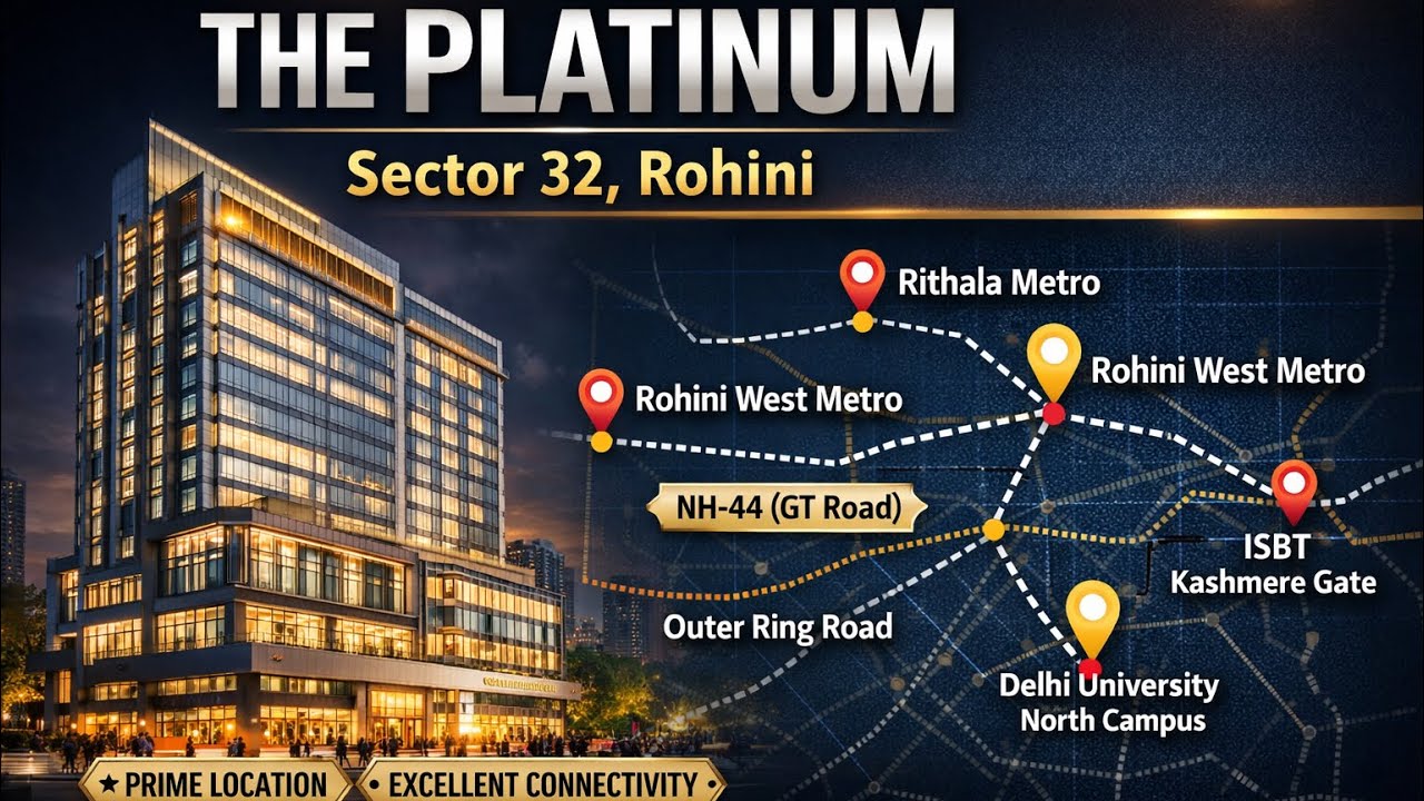Walk through Video of The Platinum | Sector 32 | Rohini | New Delhi ...
