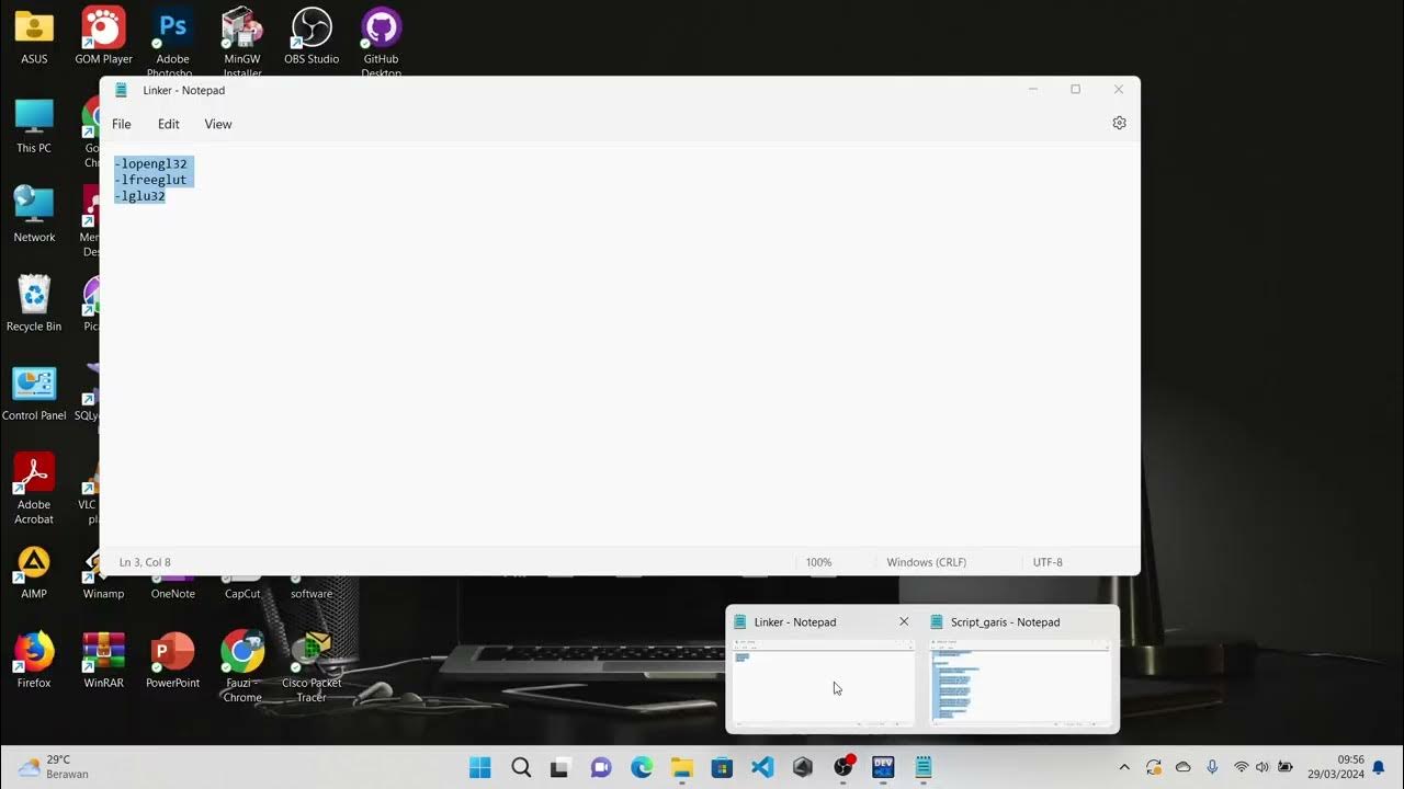 tutorial konfigurasi dan install OpenGL GLUT di Dev-C++ - YouTube