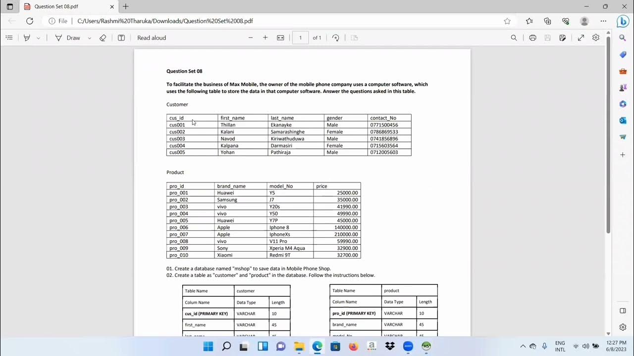 Question Set 08 | Database Management System | Java Institute - YouTube
