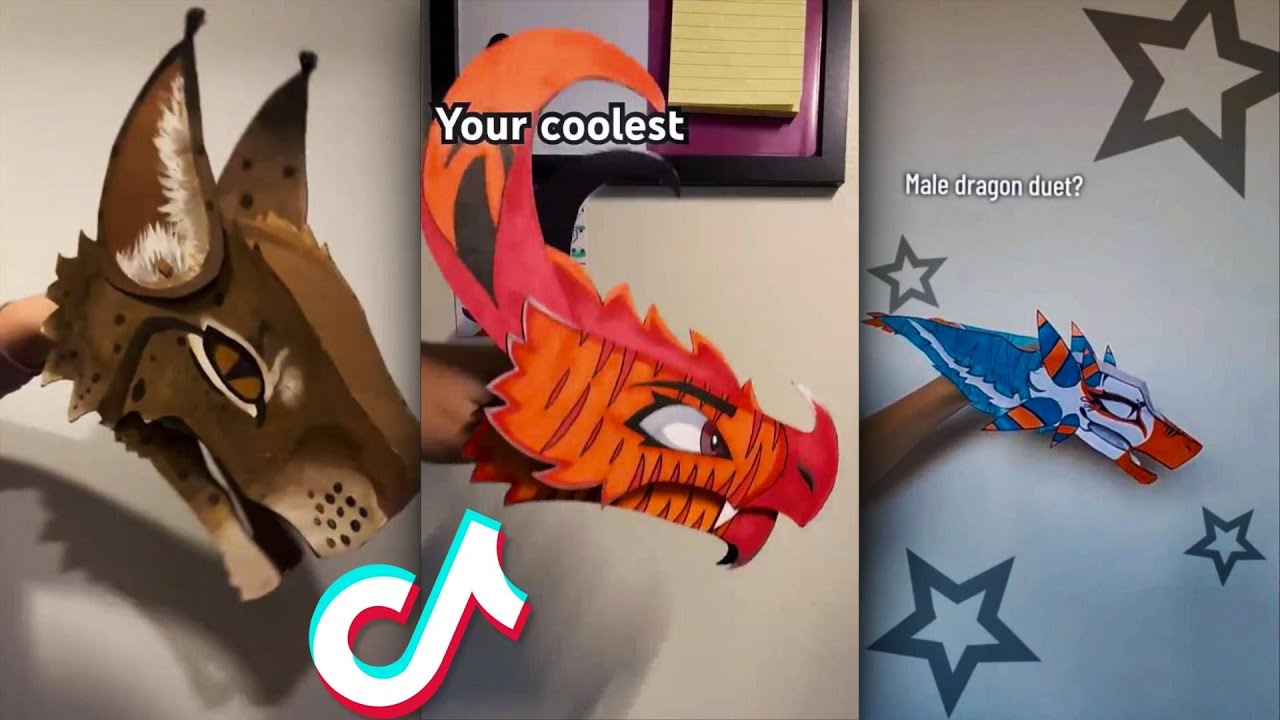 😱THE AMAZING Paper Dragon 🔥Puppet TikTok Compilation #180 - YouTube