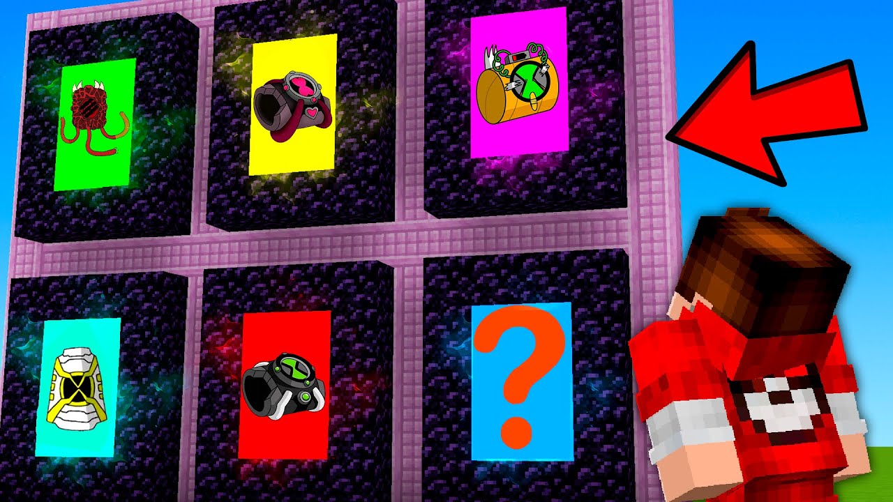 ENCONTREI PORTAIS DO BEN 10 NO MINECRAFT - CARNITRIX - YouTube