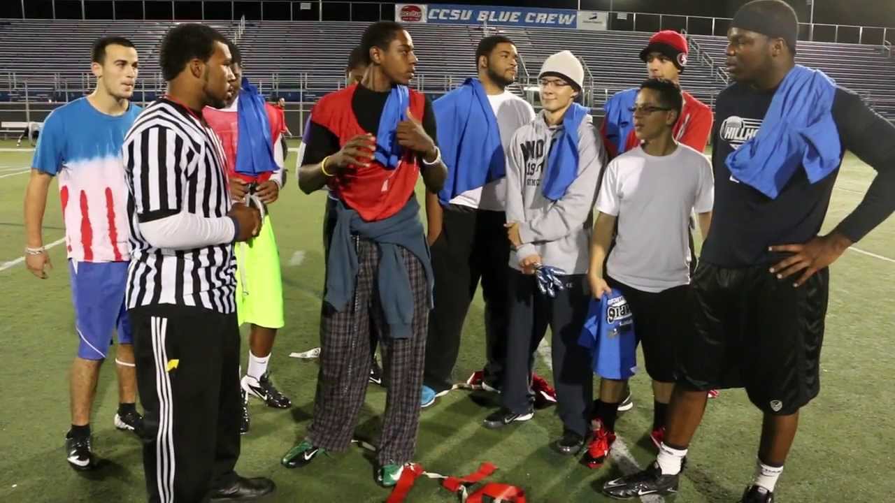 CCSU RECentral Intramural Flag Football OOH Kill EM vs Mustangs - YouTube