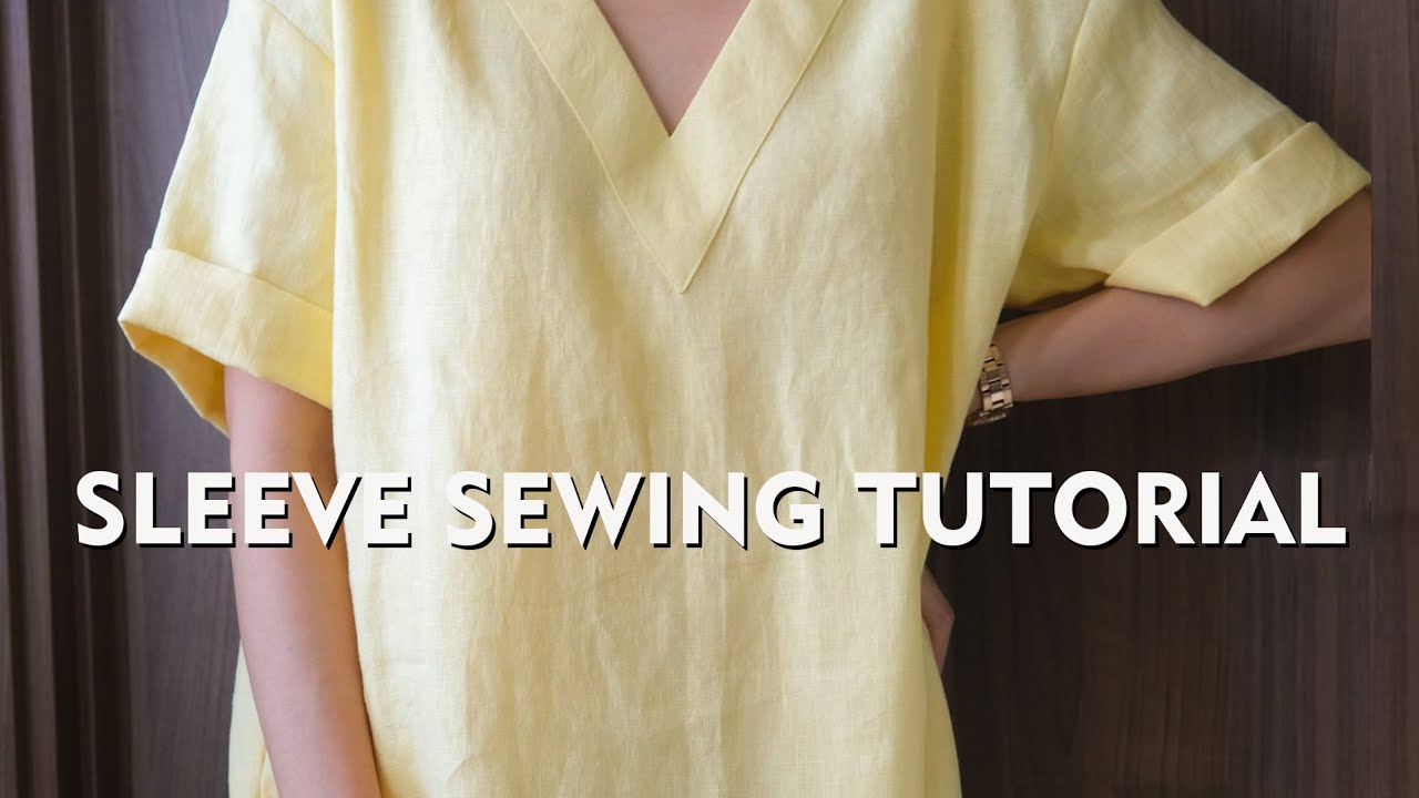 Sleeve Sewing Tutorial | It's Easy To Sew A Rolled Short Sleeve - YouTube