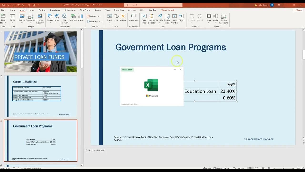 PowerPoint Module 6 Project Oakland College - YouTube