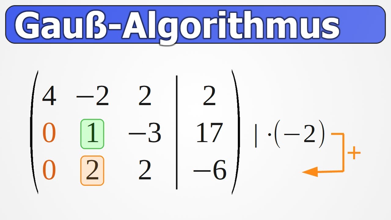 Gauß-Algorithmus | Lineare Gleichungssysteme (LGS) lösen - YouTube