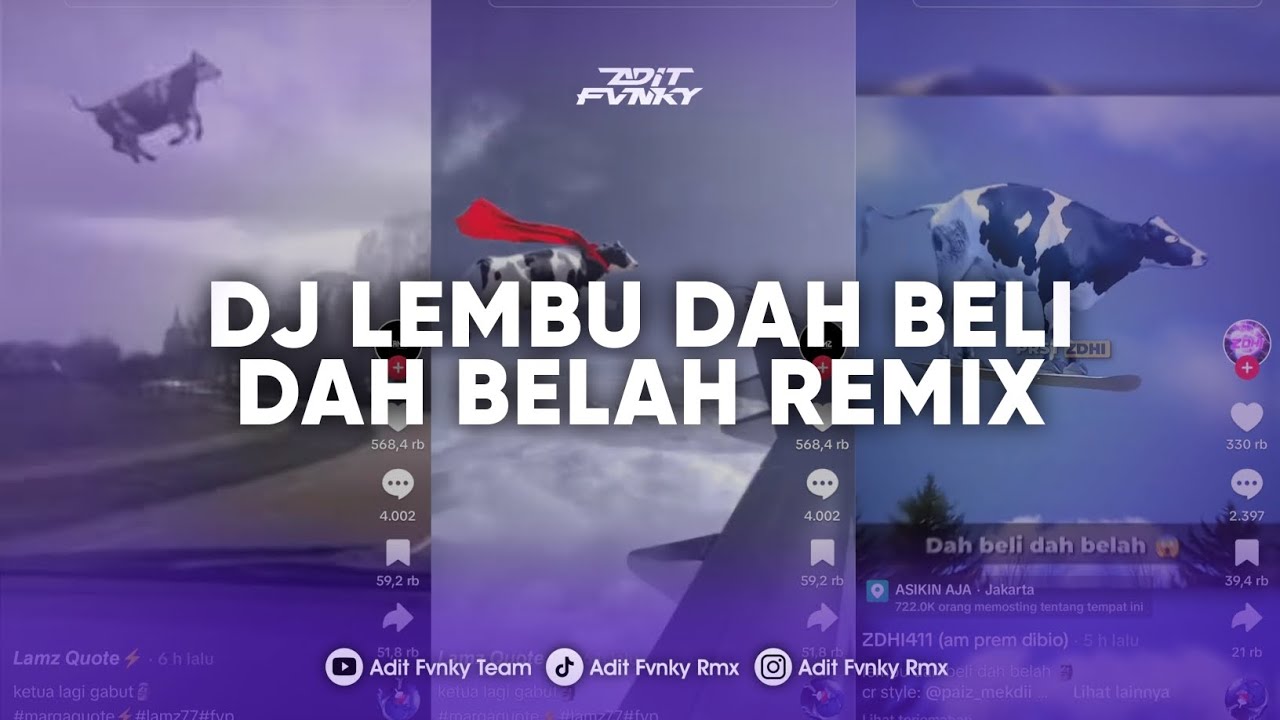 DJ LEMBU DAH BELI DAH BELAH | DJ LEMBU DABELI DABELAH REMIX VIRAL TIK ...