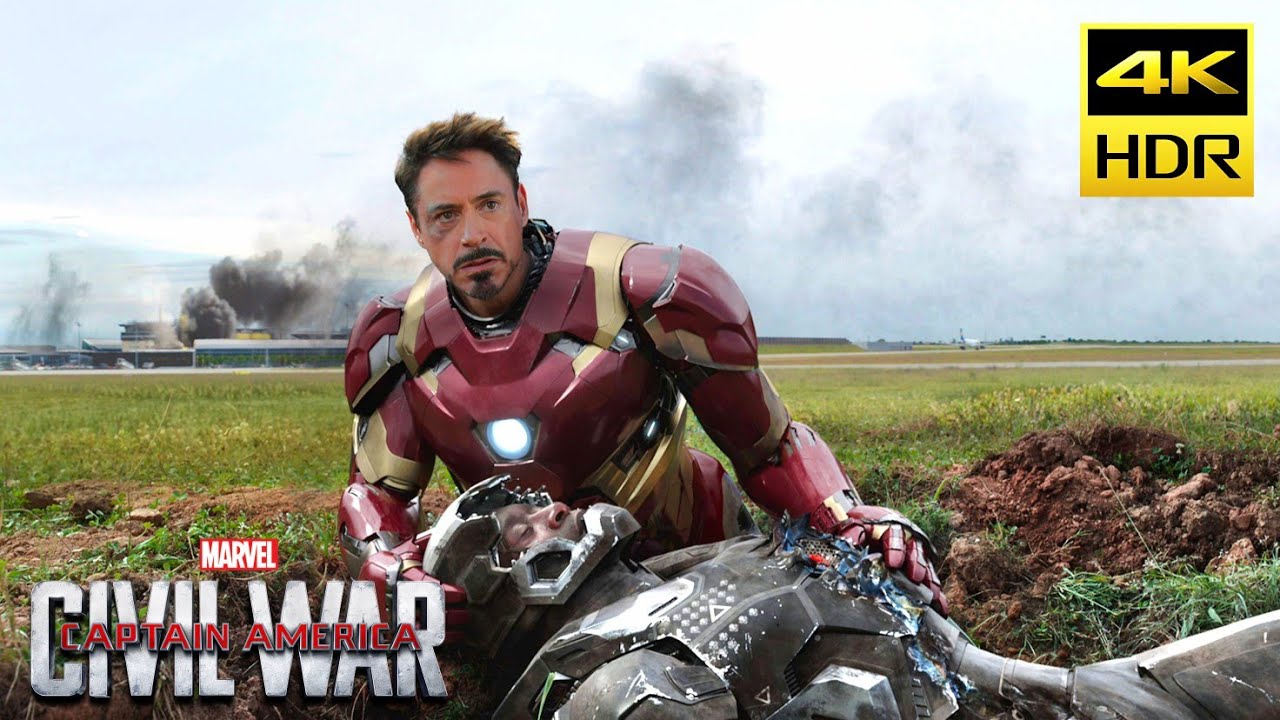 War Machine Falling Scene 4K | Captain America Civil War (2016) Movie ...