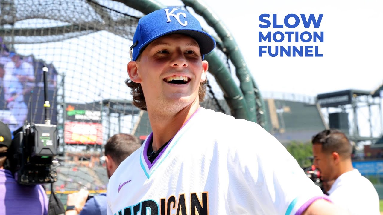 Slow motion SS funnel (MLB Royals) - YouTube