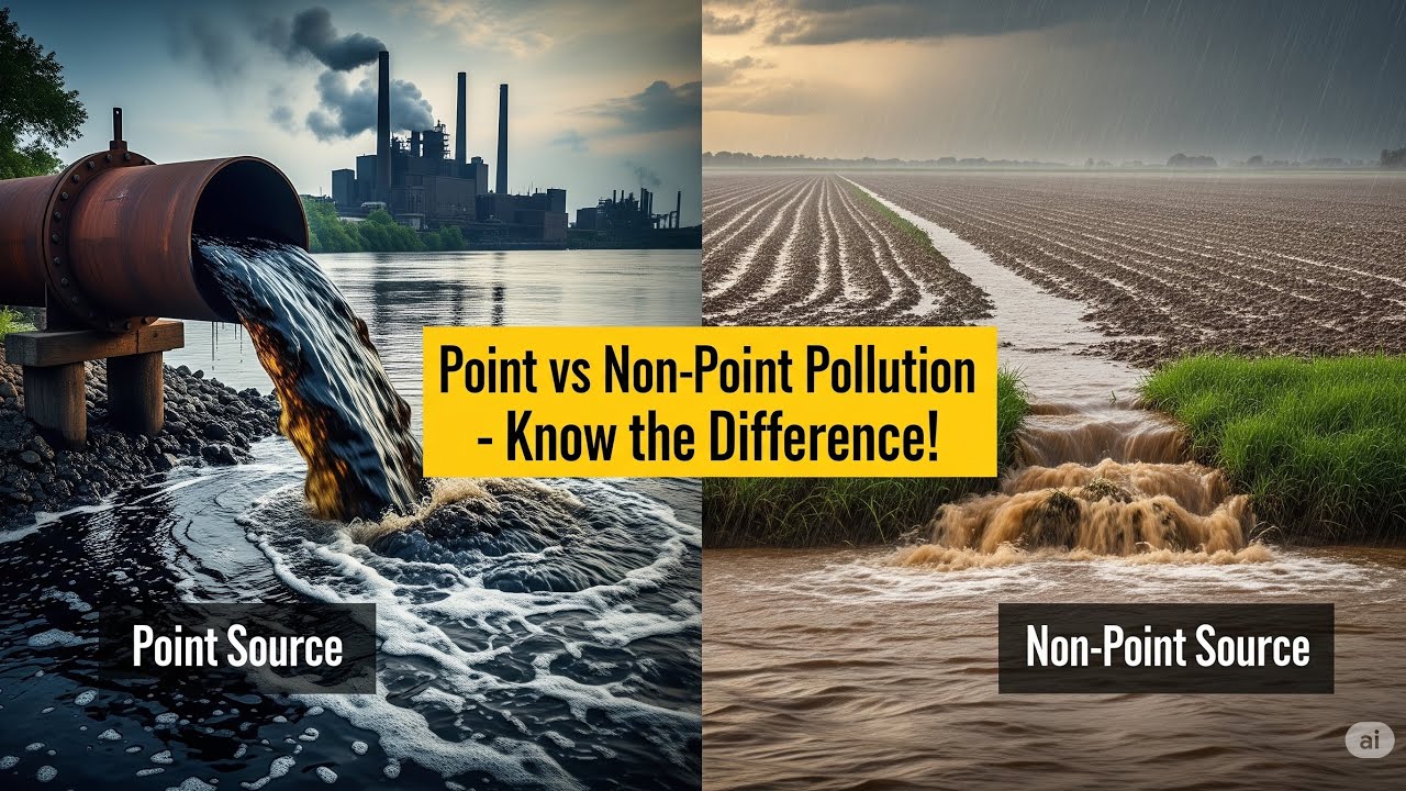 Point Source vs Non-Point Source Pollution | Explained with Examples ...