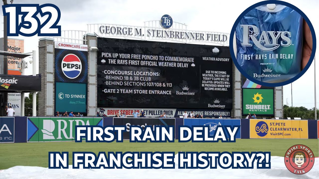 Tampa Bay Rays Celebrate Their First-Ever Rain Delay in Franchise ...