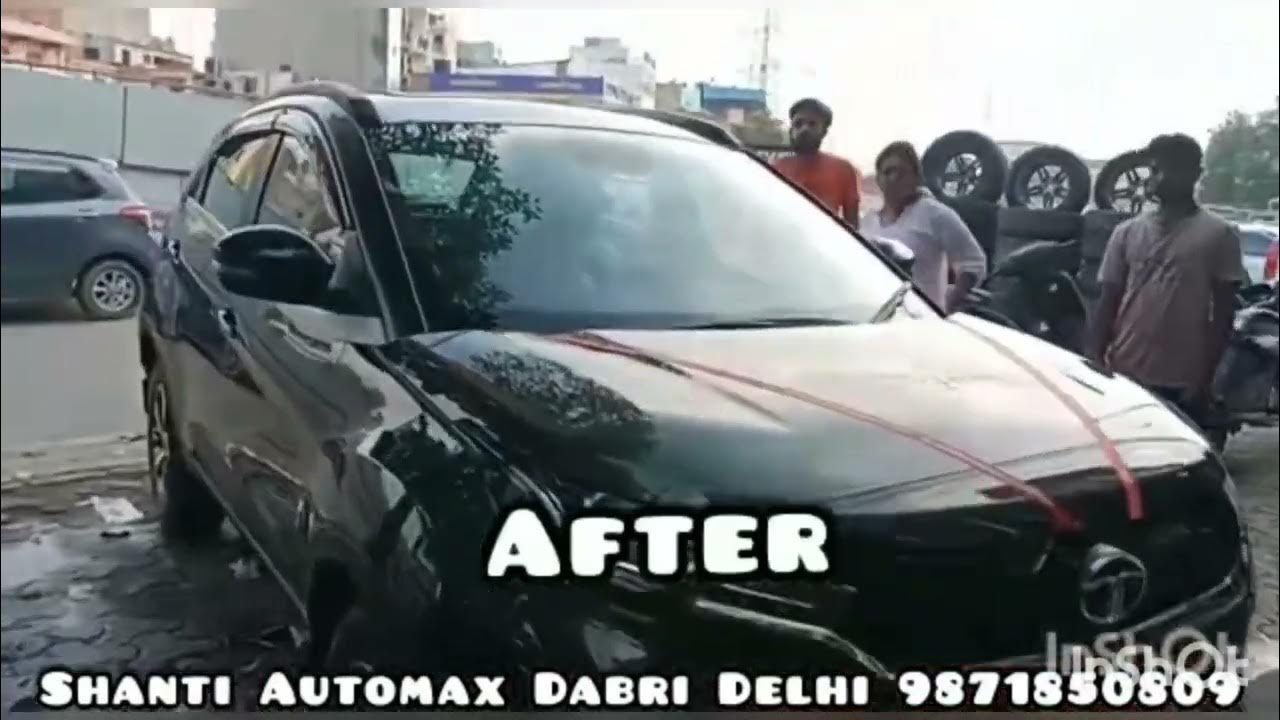 Tata Nexon 2022 thigh support seat covers at Shanti automax Dabri Delhi. Call 9871850809 ...