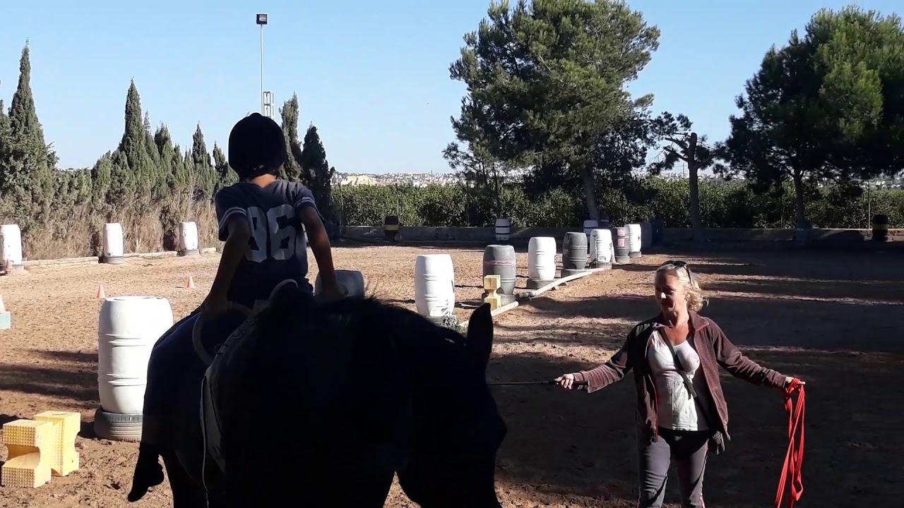 Horse riding backwards - YouTube