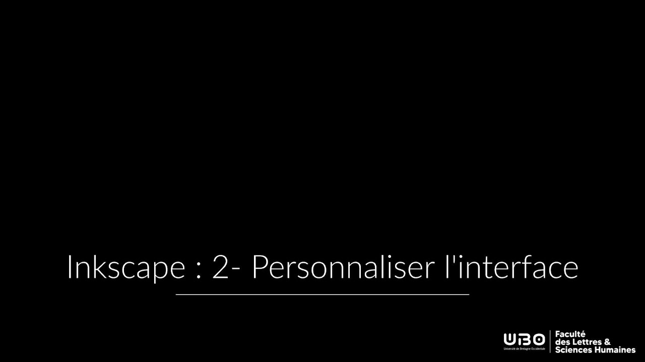 Inkscape 2 Personnaliser Linterface Youtube