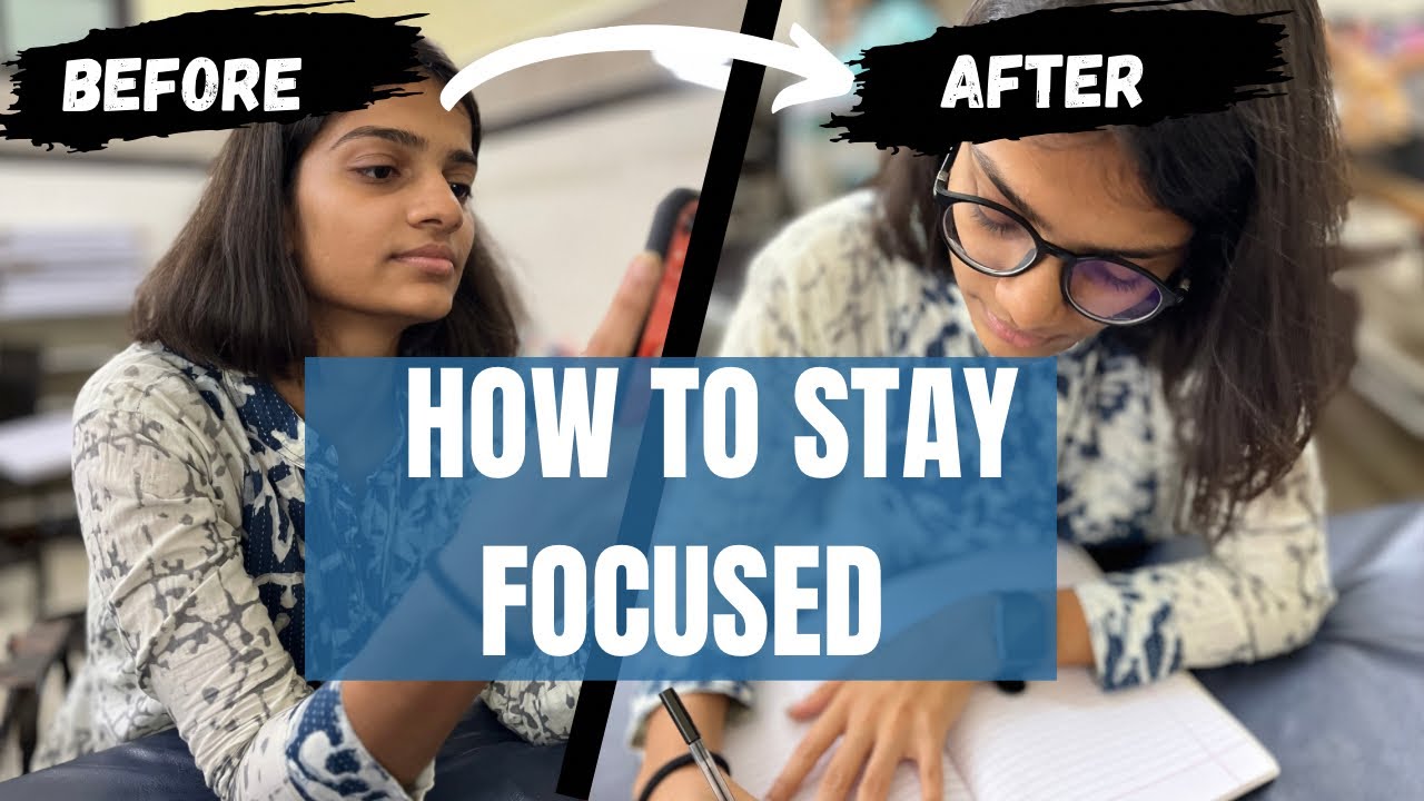 How to stay FOCUSED while Studying 📚📝*7 Easy Tips* - YouTube