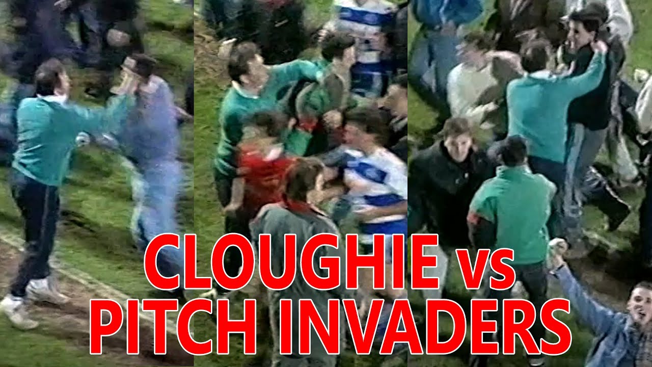 Brian Clough hits pitch invaders: Nottingham Forest v QPR League Cup ...