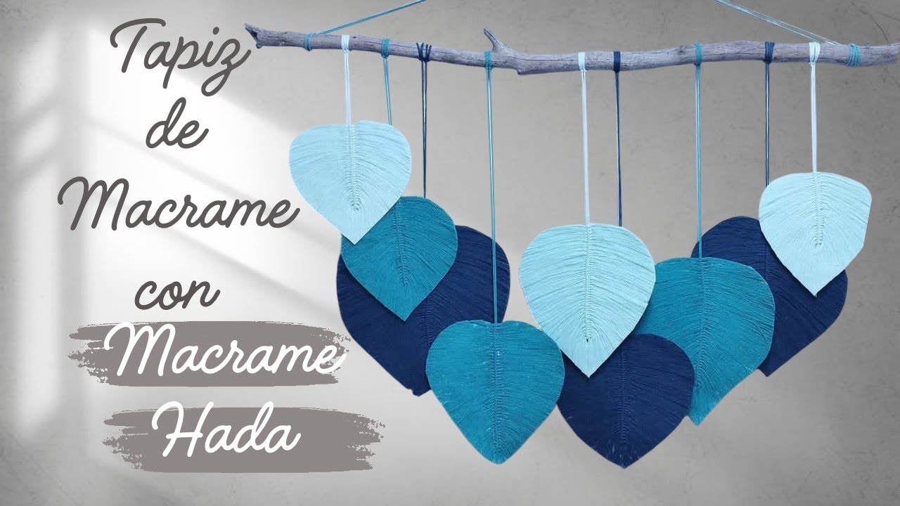 Como Hacer Hojas de Macrame Tutorial Paso a Paso | Como Endurecer y ...