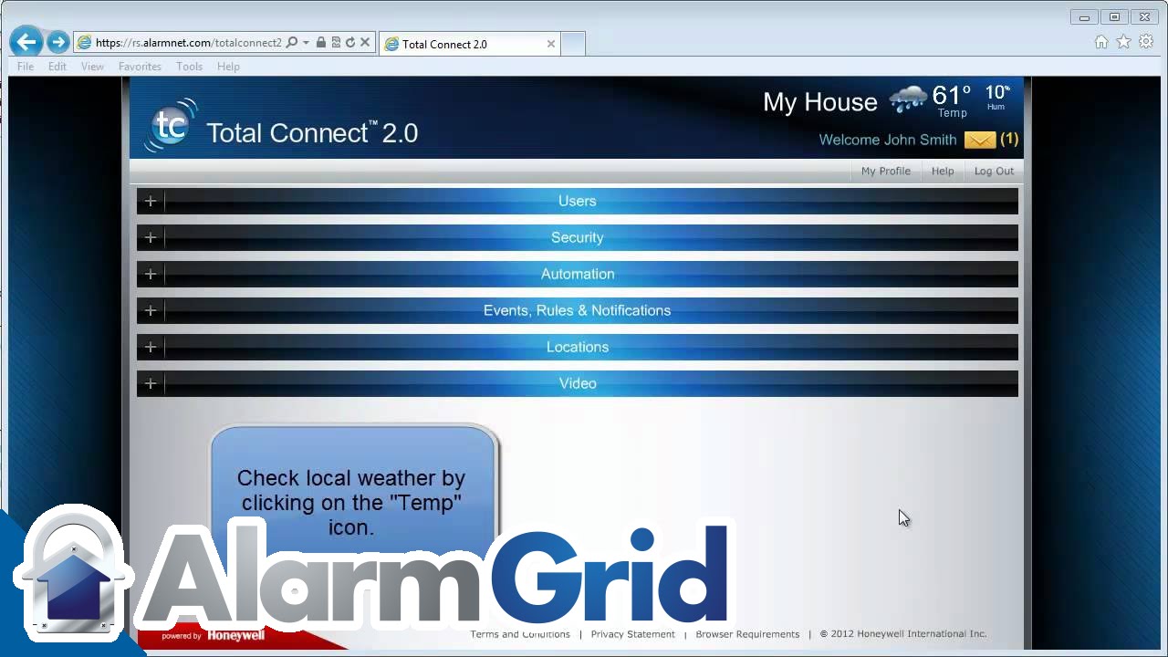 Total Connect 2.0: Navigating Honeywell's Total Connect - YouTube