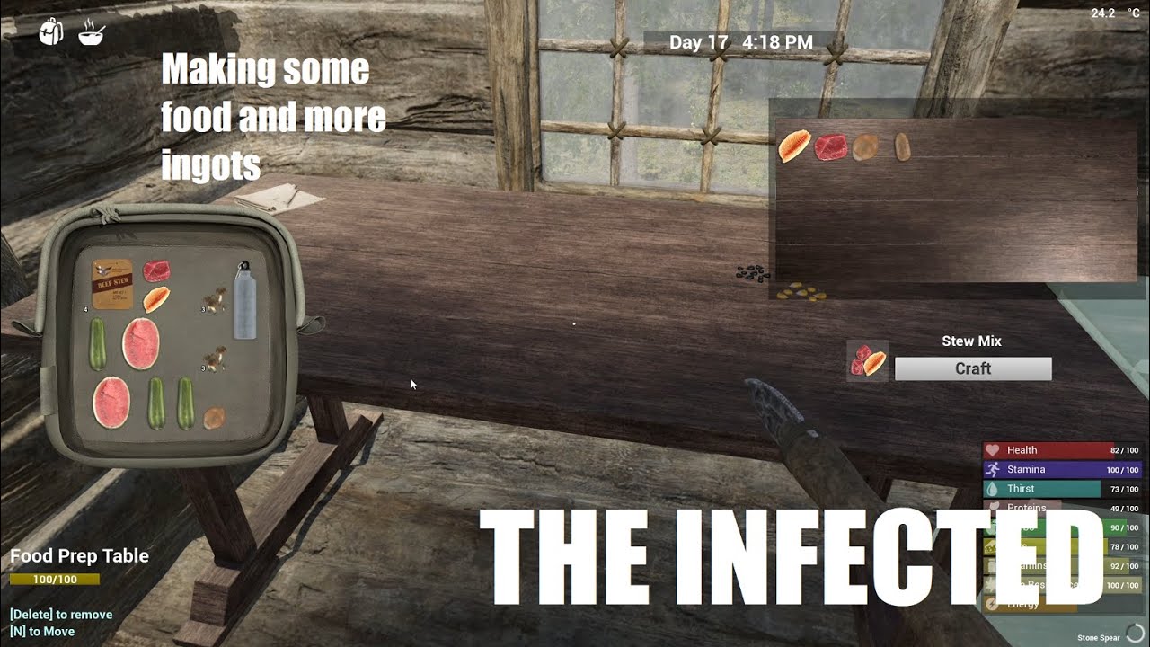 The Infected S2E17 - Making some food and making more ingots - YouTube