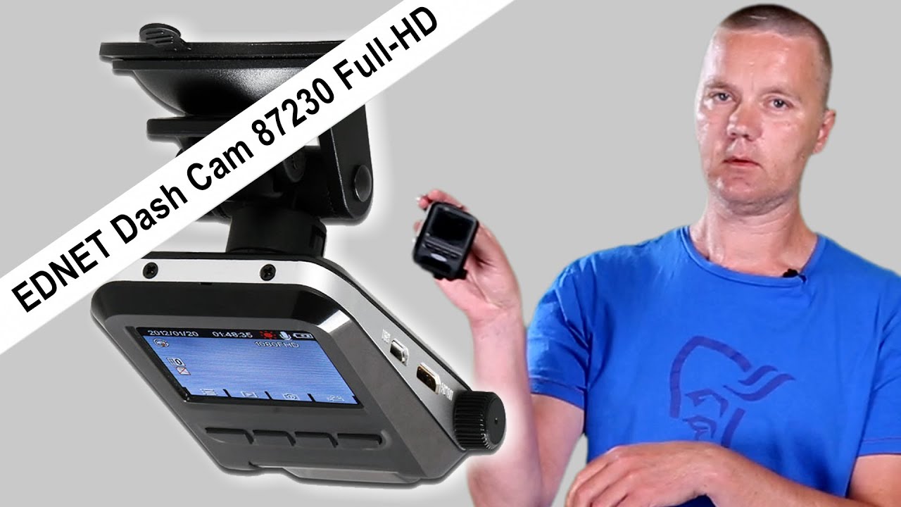 EDNET Dash Cam 87230 - YouTube